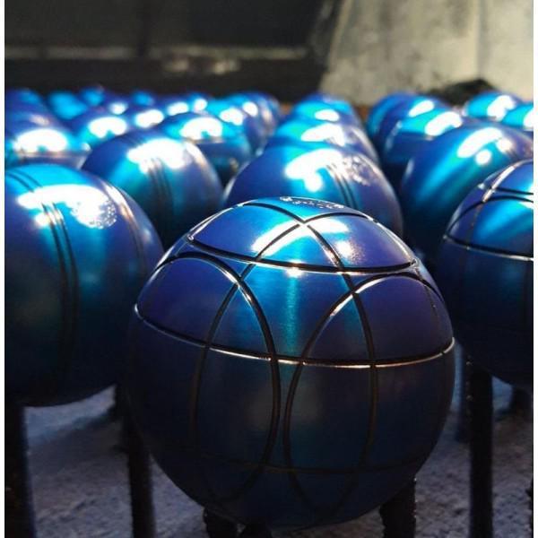 3 boules de pétanque compétition Bleue 140 - Carbone dure - La Boule Bleue