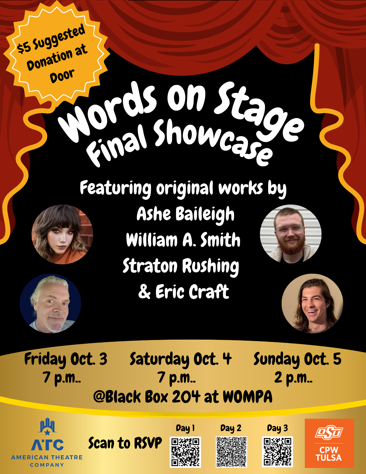 Words on Stage Final Showcase (Black Box Theatre) 7PM