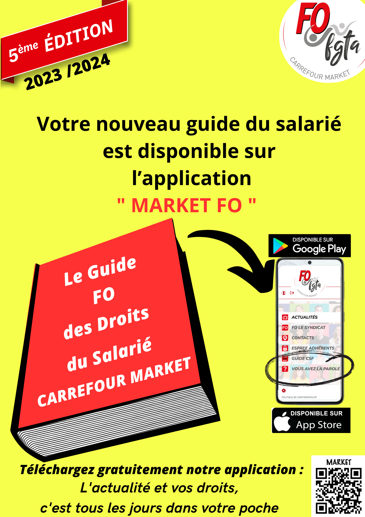 Votre nouveau Guide FO des Droits du salarié mis à jour sur l'appli ...