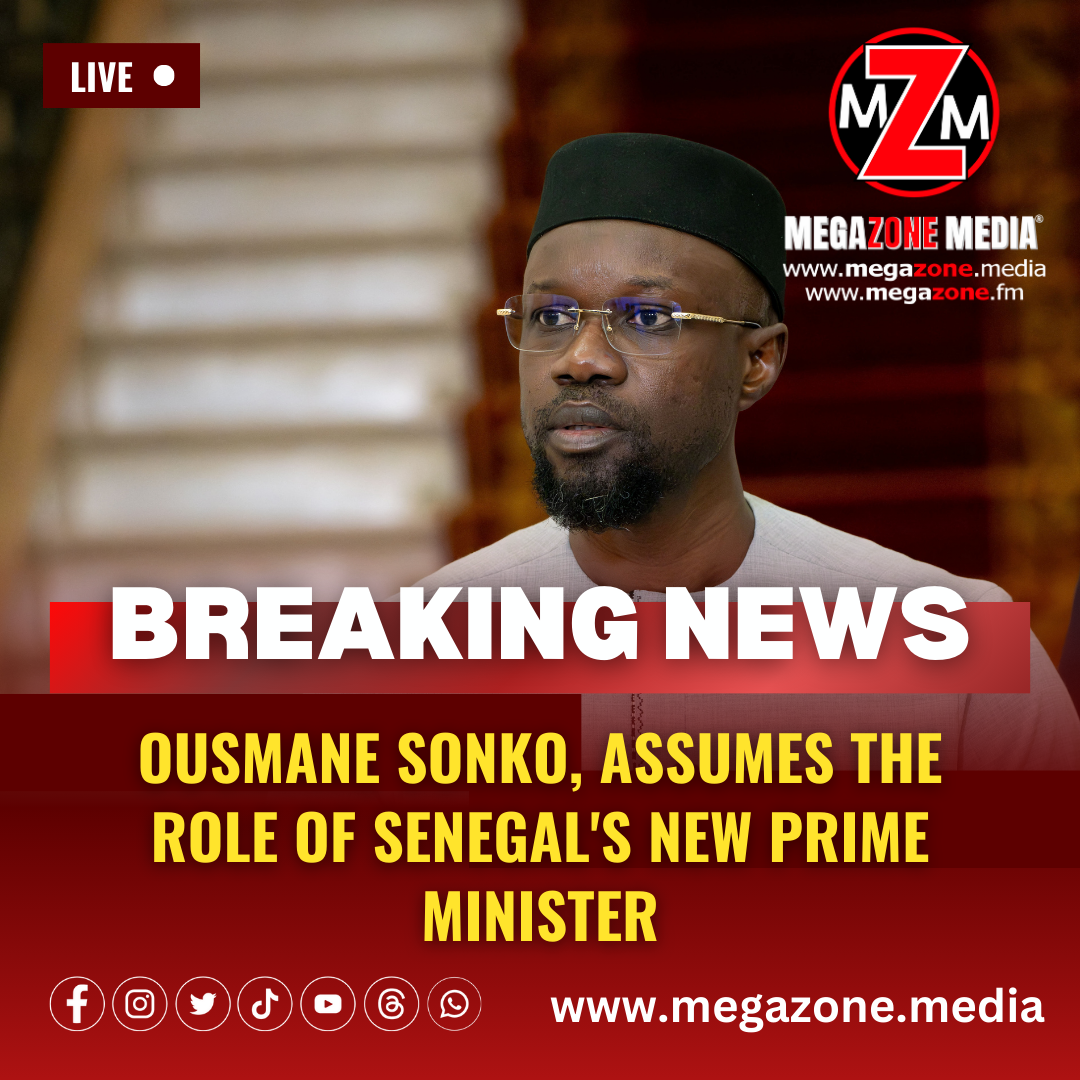 Ousmane Sonko, assumes the role of Senegal's new prime minister.