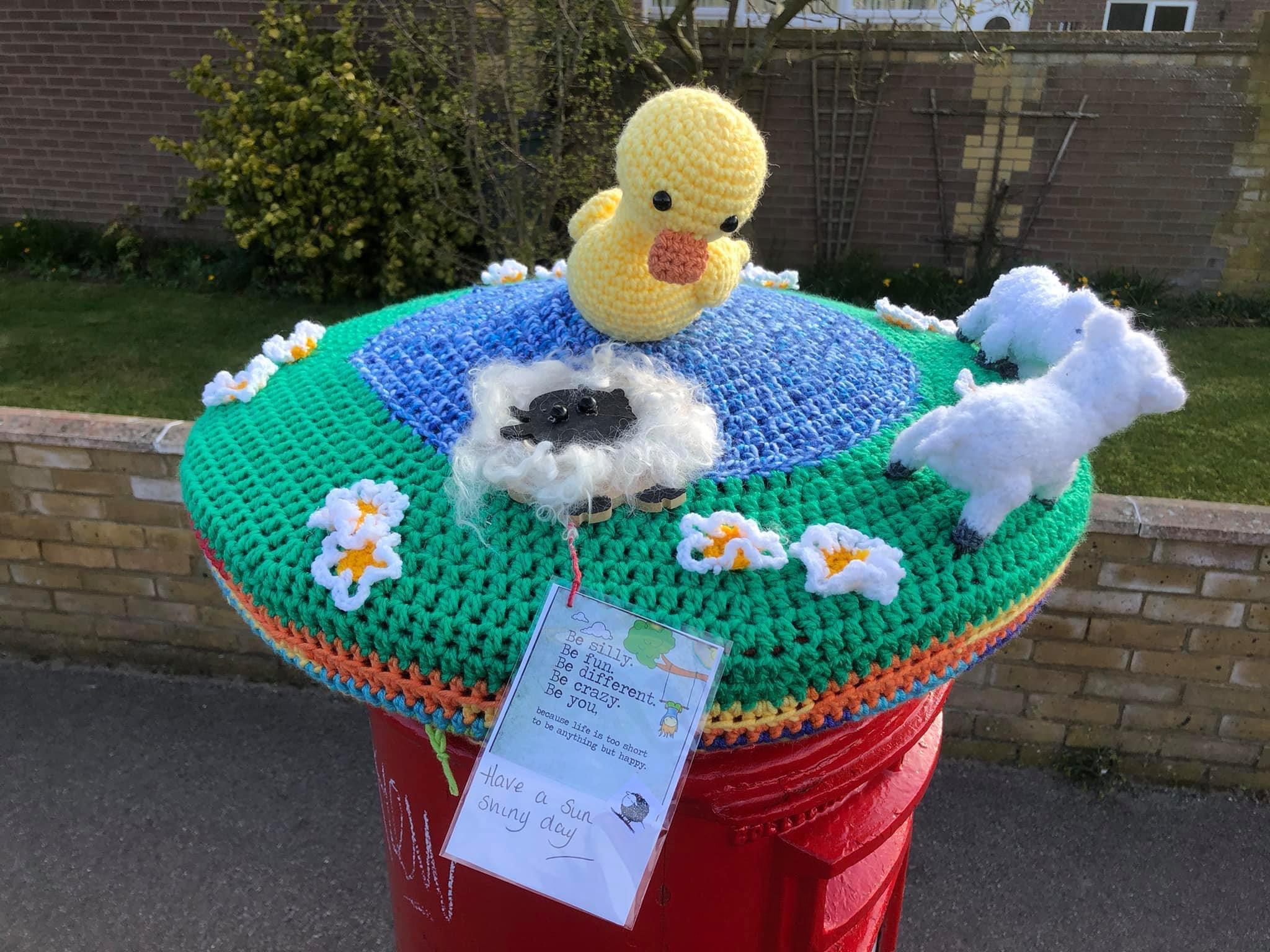 Crochet Post Boxes in Felixstowe