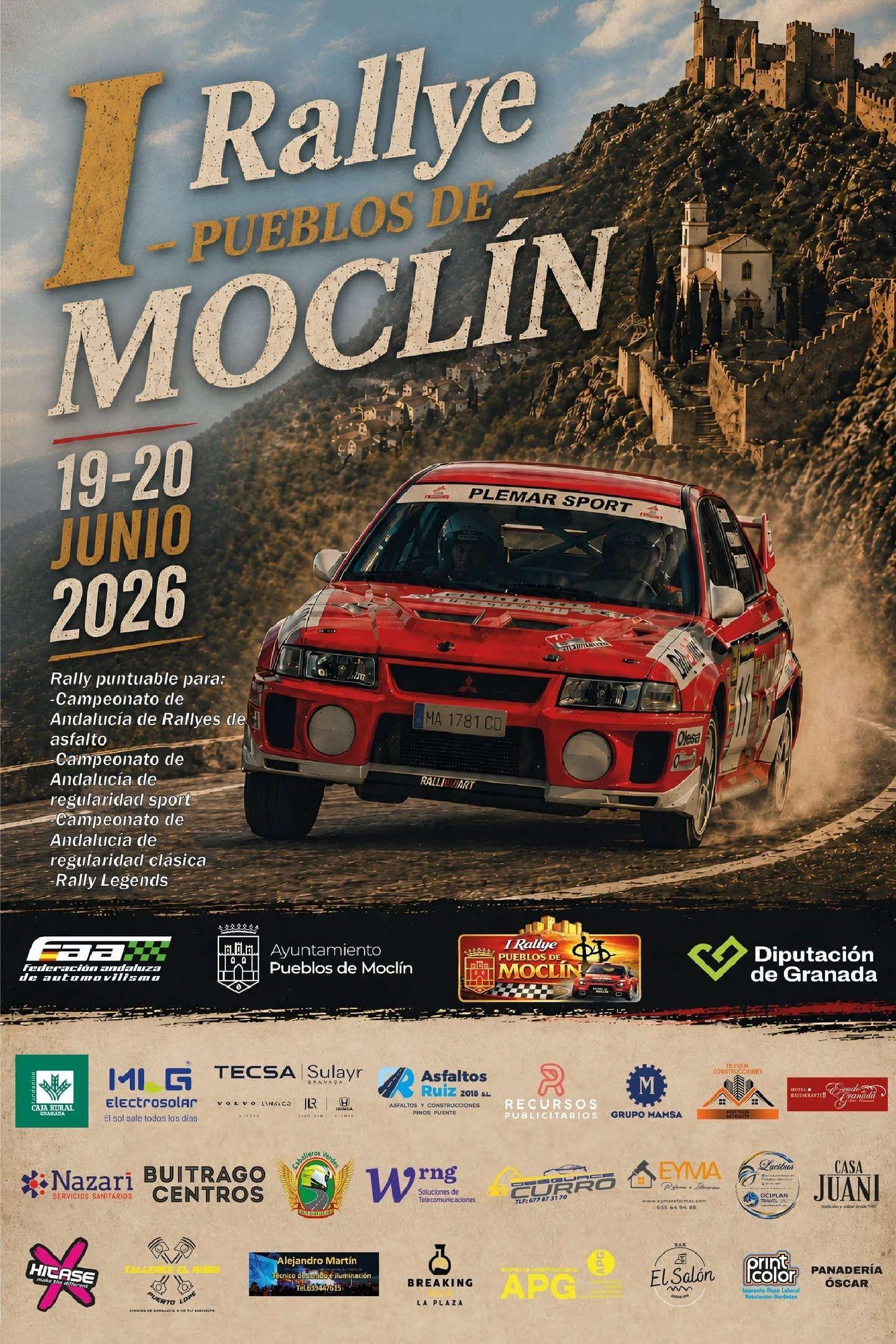 I Rallye Pueblos de Moclín: la comarca granadina estrena una nueva ...