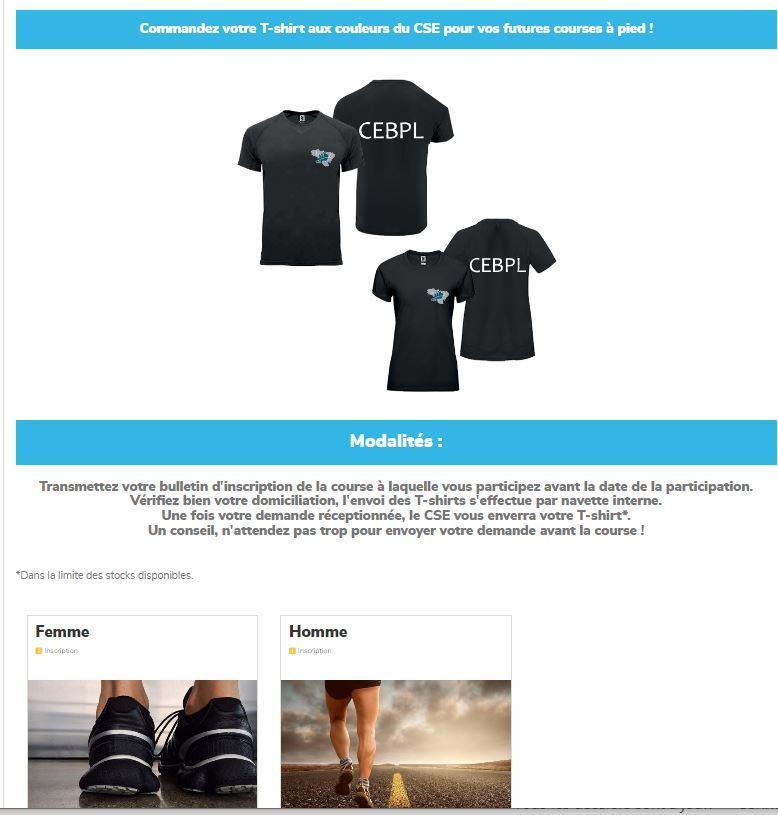 DEMANDEZ VOTRE TEE SHIRT AU CSE!