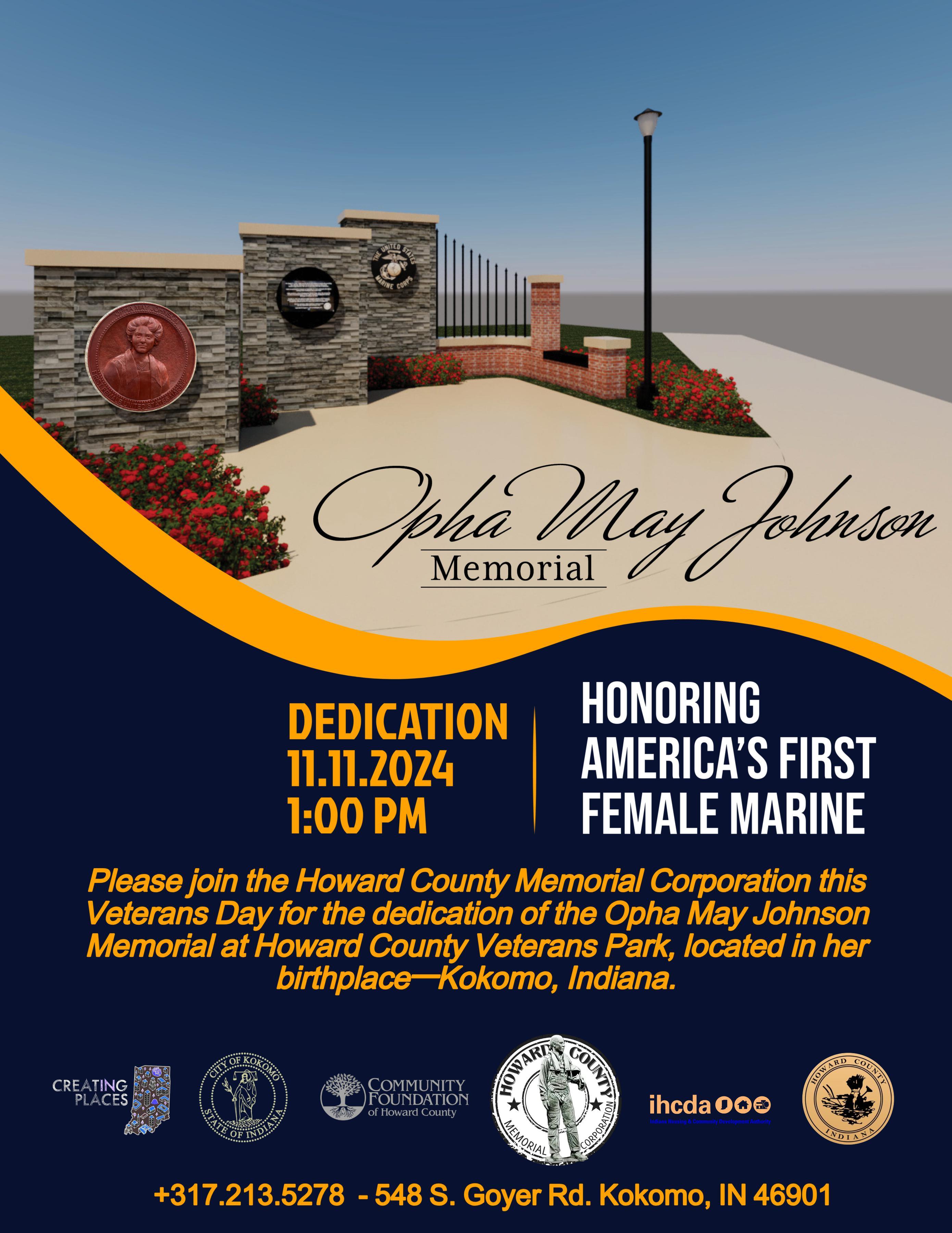 Marine memorial unveils Nov. 11