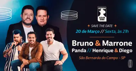 Agenda Bruno e Marrone Março 2026