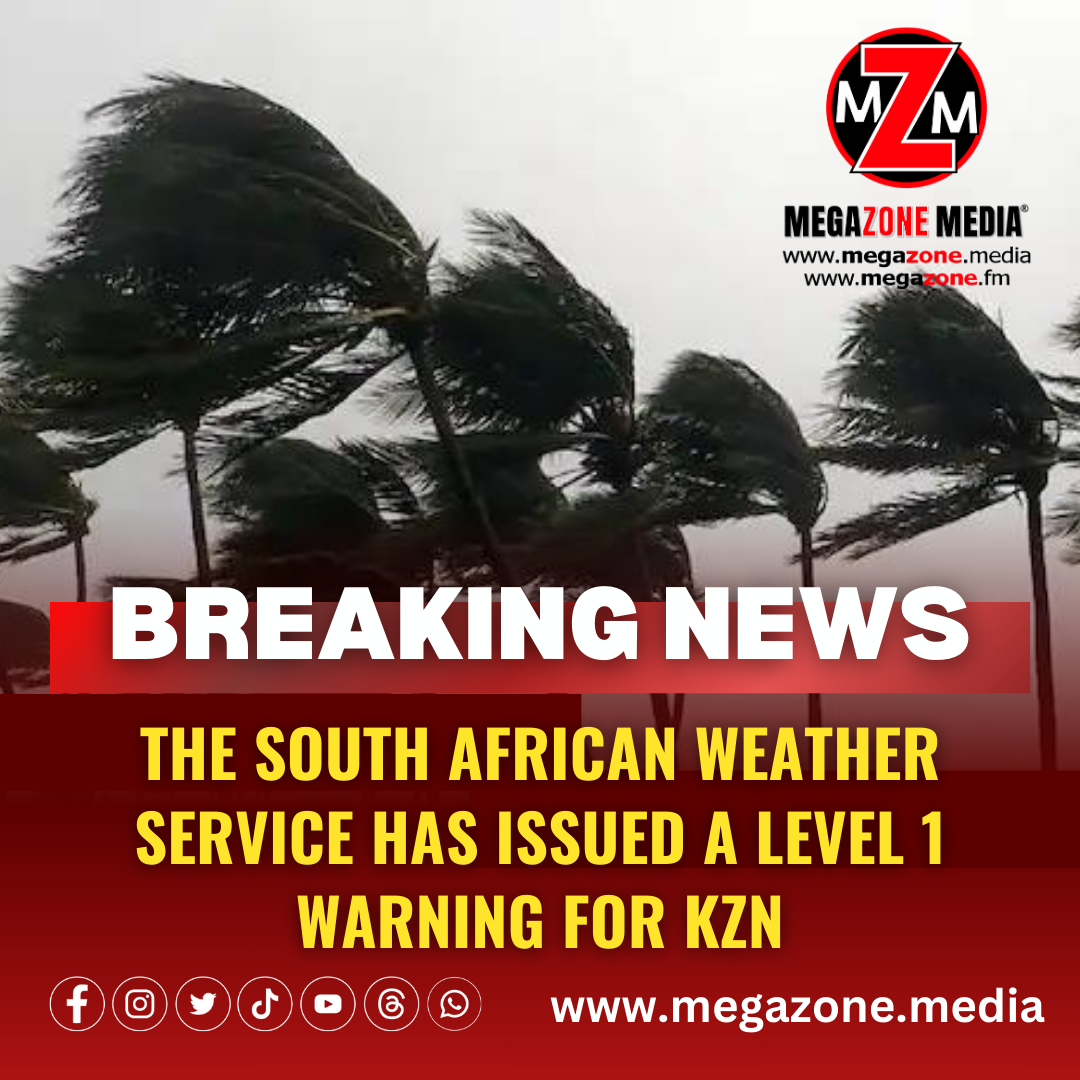 The South African Weather Service has issued a level 1 warning for KZN. The South African Weather Service has issued a level 1 warning for KZN.