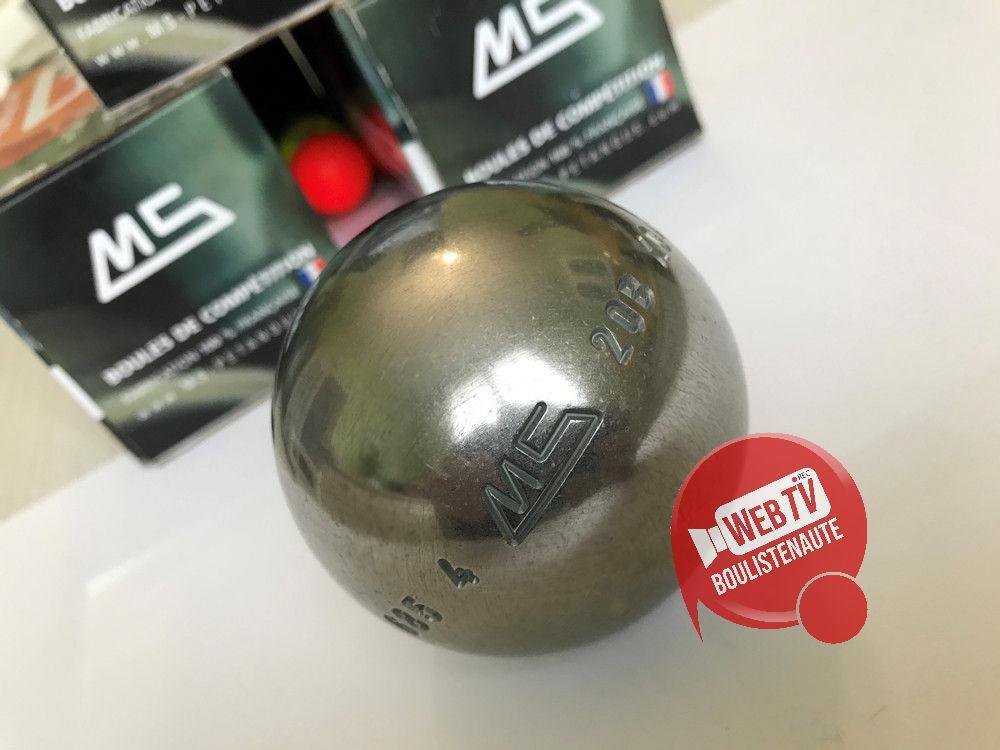 3 boules de pétanque compétition MS LSX LISSE INOX TENDRE ANTI-REBOND