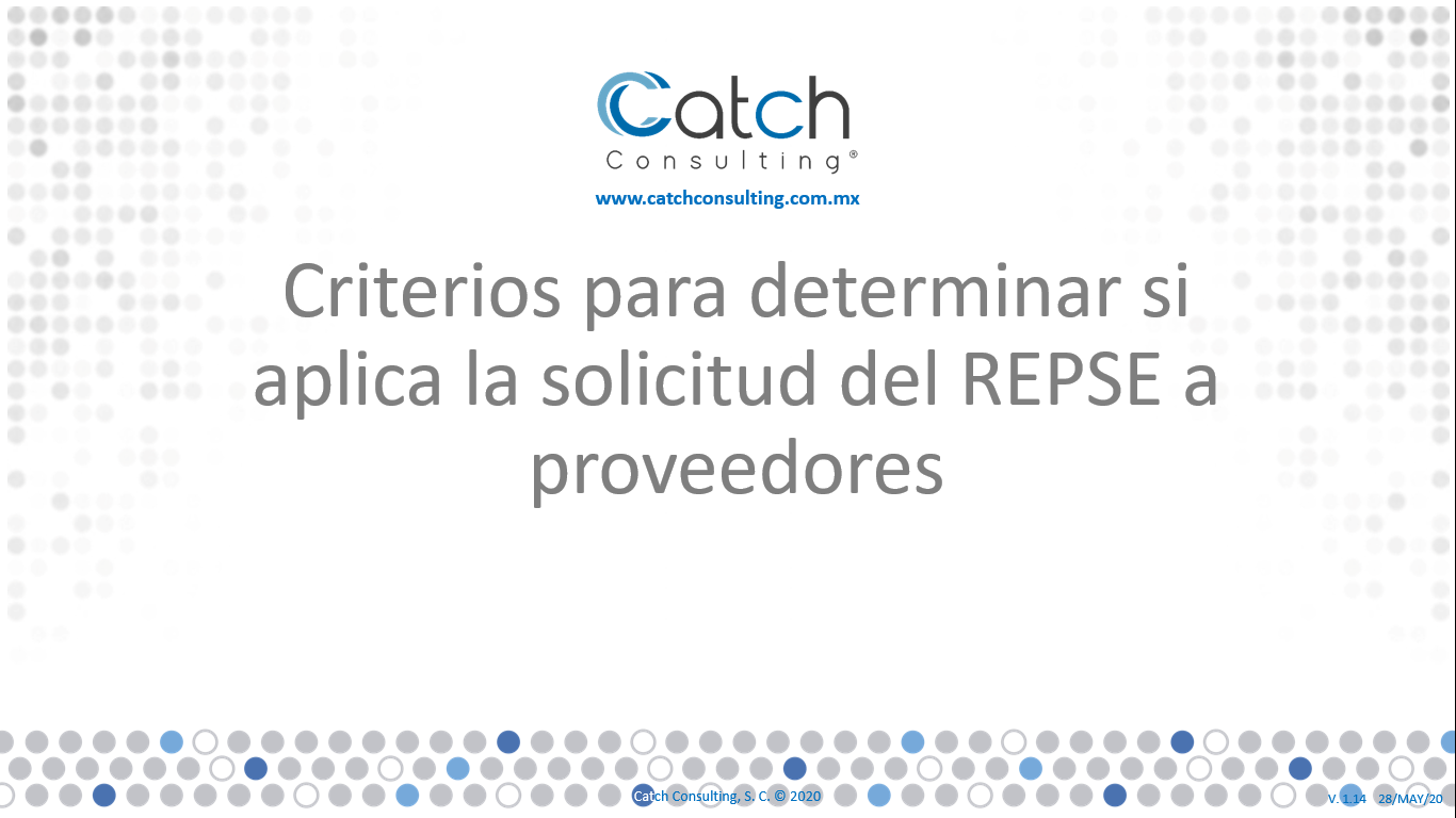 Criterios para determinar si aplica o no la Solicitud del REPSE a ...