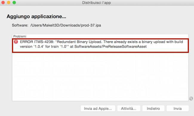 Ios Ipa File Upload Error Messages