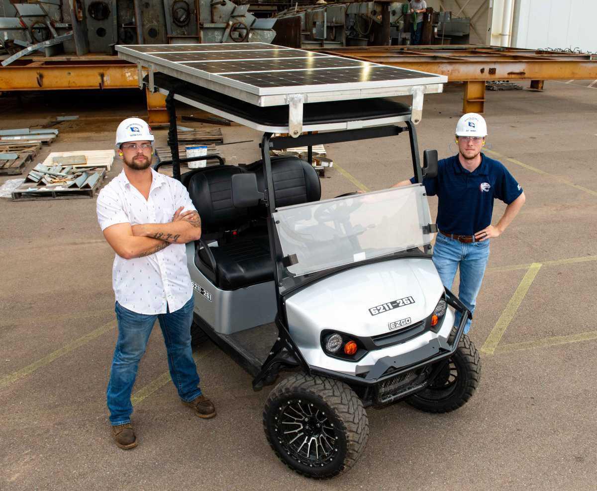 Ingalls adds electric vehicles, solar-powered cart to fleet