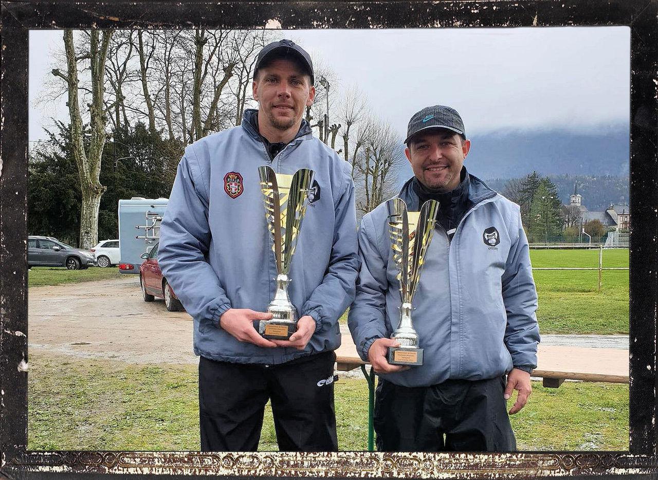 Les champions de Savoie doublette à pétanque 2023