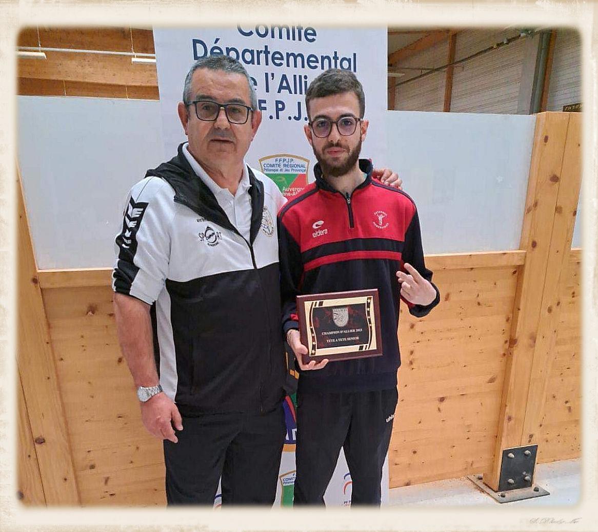 Le Champion de l'Allier tête-à-tête de pétanque 2023