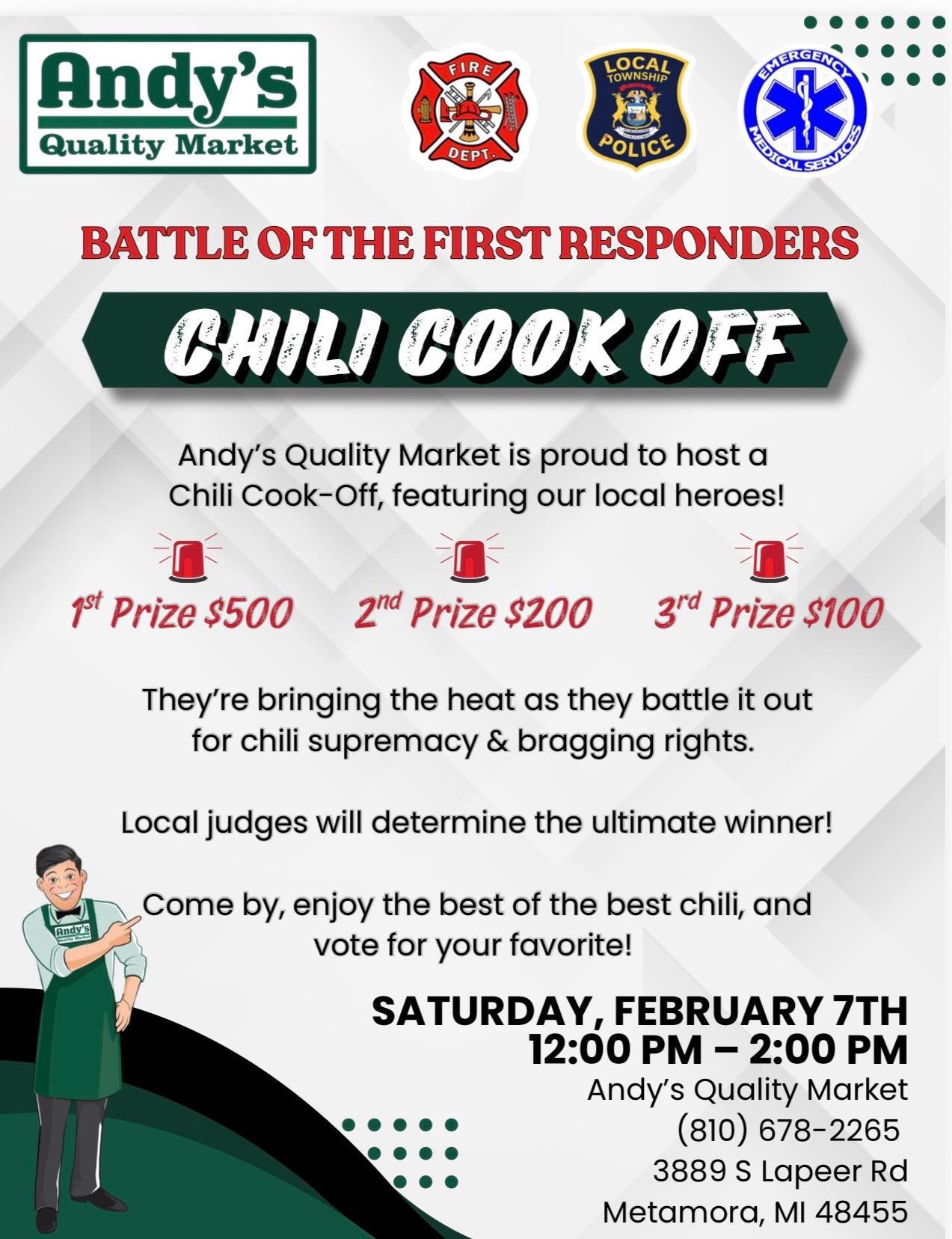 Battle of the First Responders Chili Cook Off