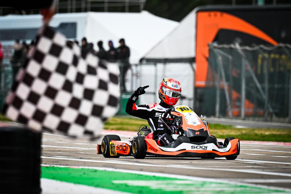 Todos los ganadores del primer round de la WSK en el circuito La Conca